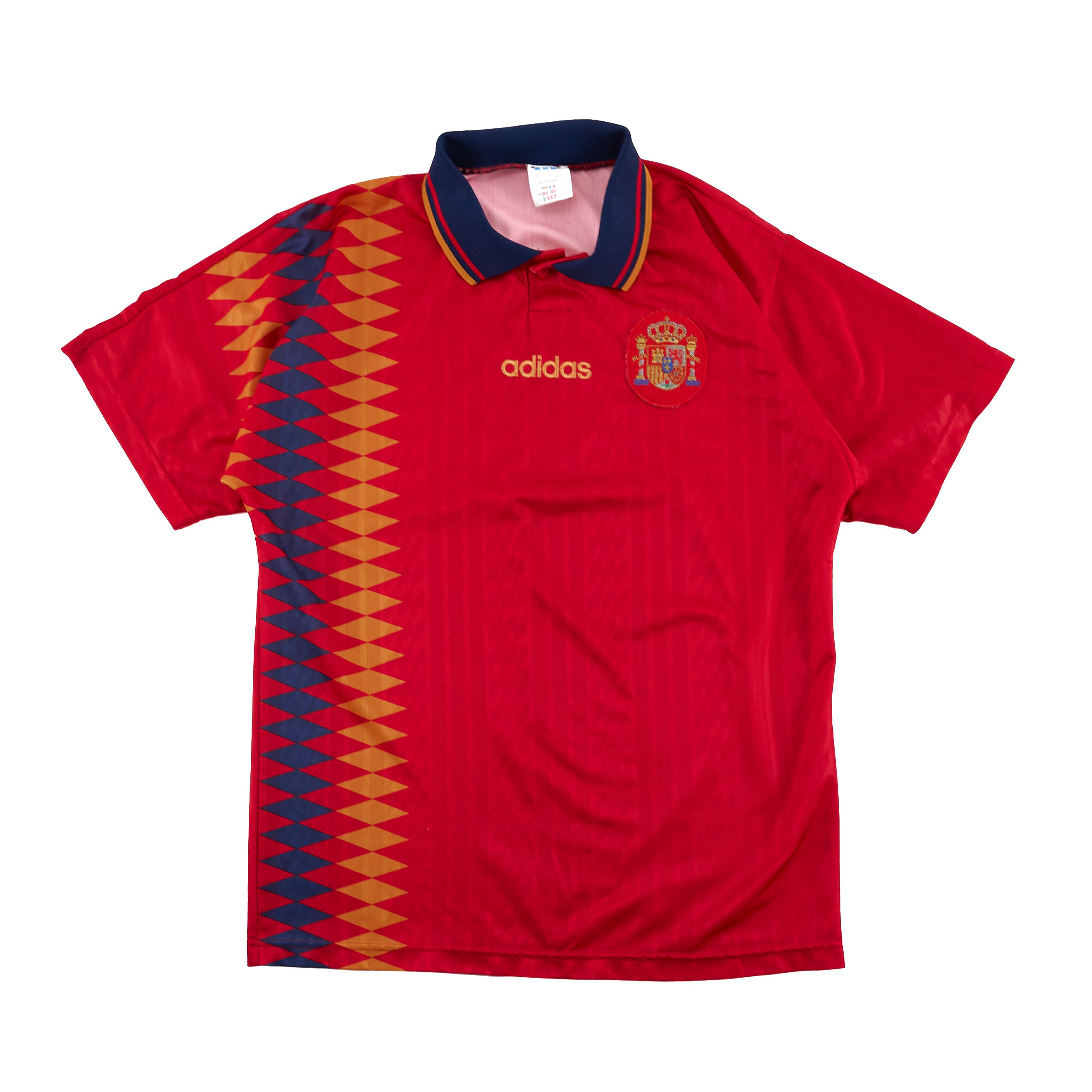 Vintage 94-96 Spain National Team Collared Jersey - L – Vintage Packs