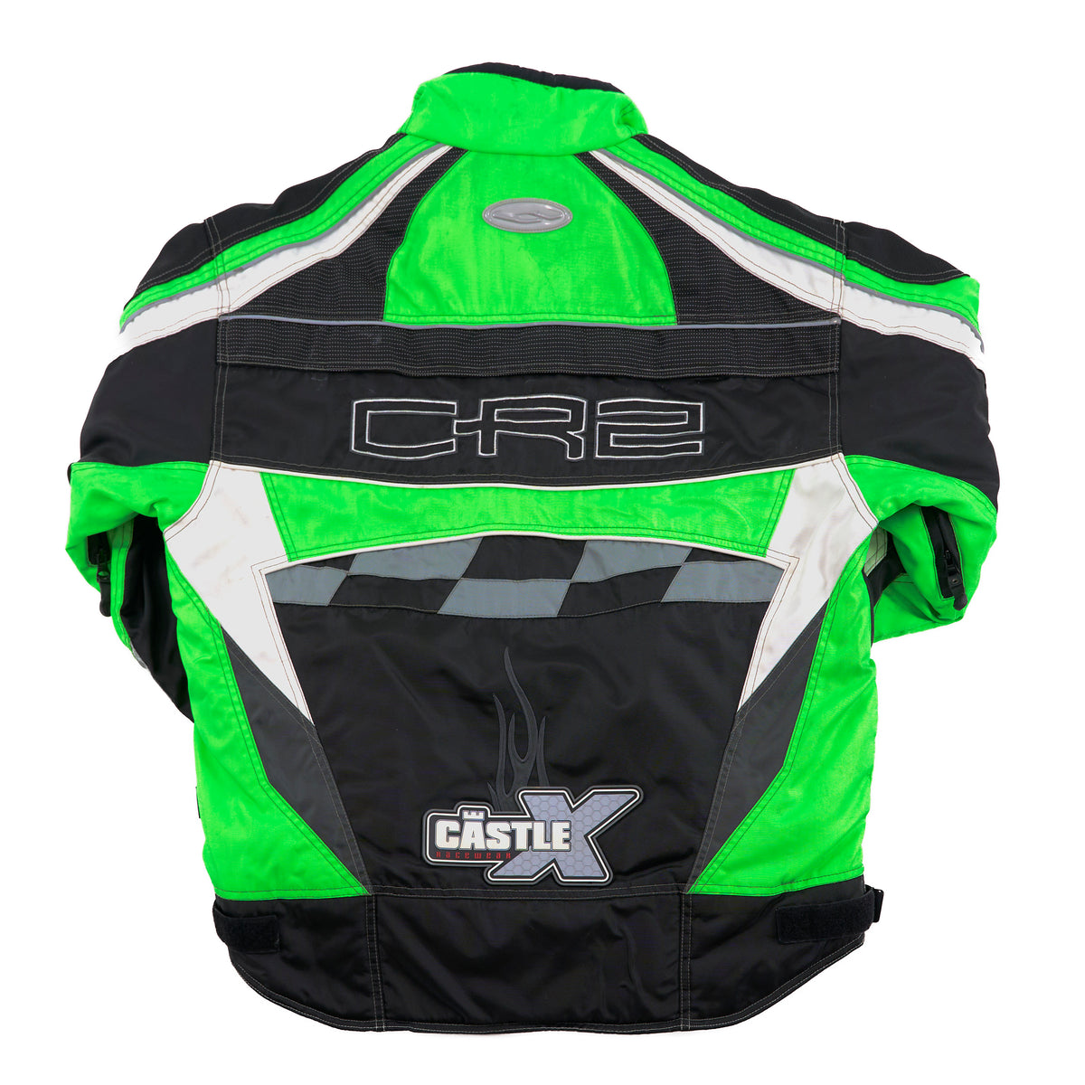 Vintage Castle Racing Lime Green and Black Jacket - M – Vintage Packs