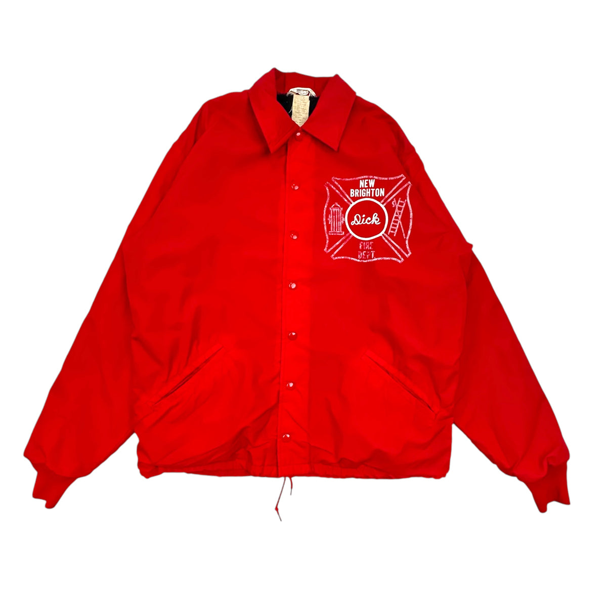 Vintage New Brighton Fire Dept. Red Windbreaker - M – Vintage Packs